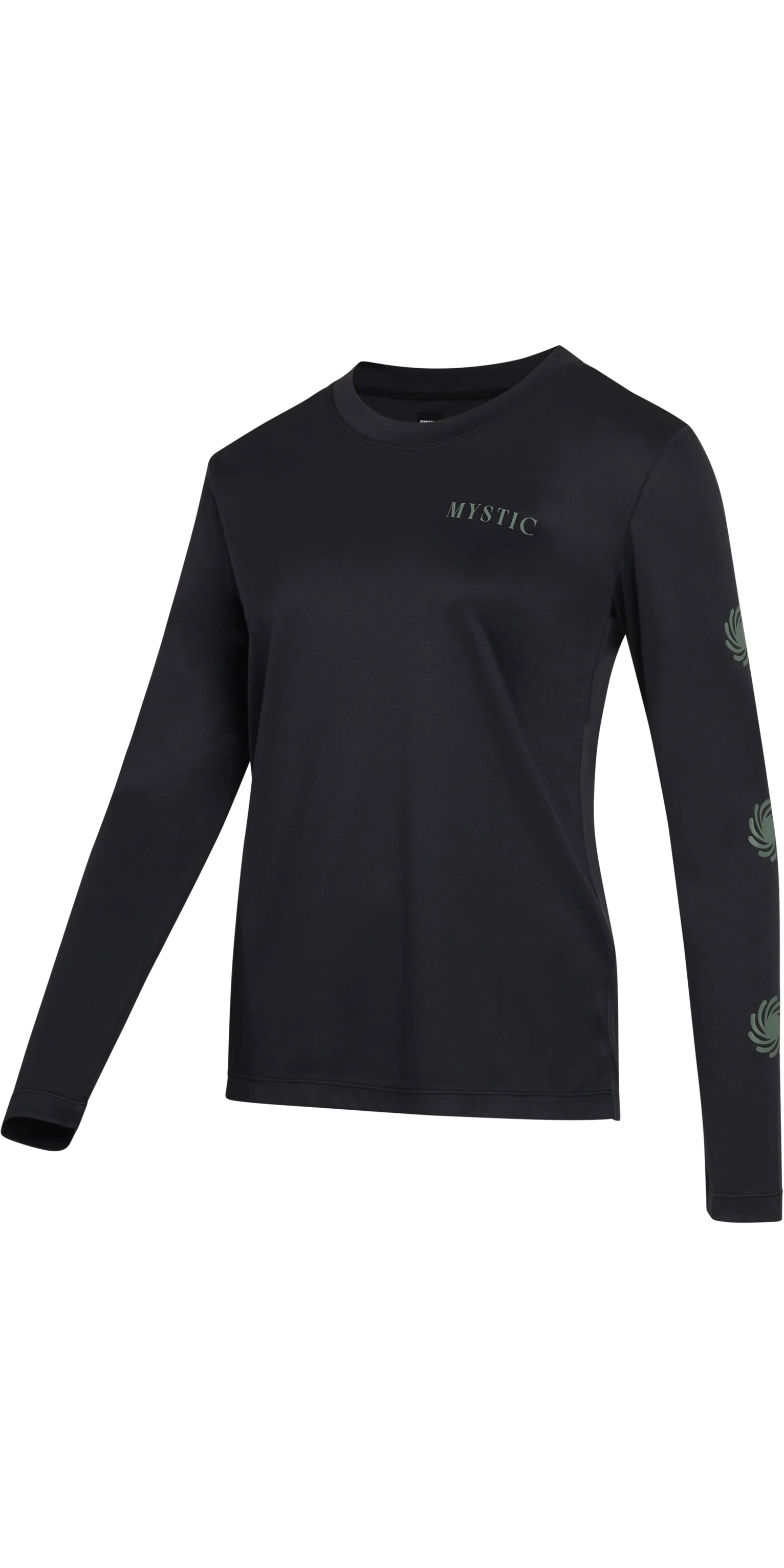 Mystic Womens Jayde Long Sleeve Loose Quickdry Rash Vest 35001 230156 - Black | Wetsuit Outlet